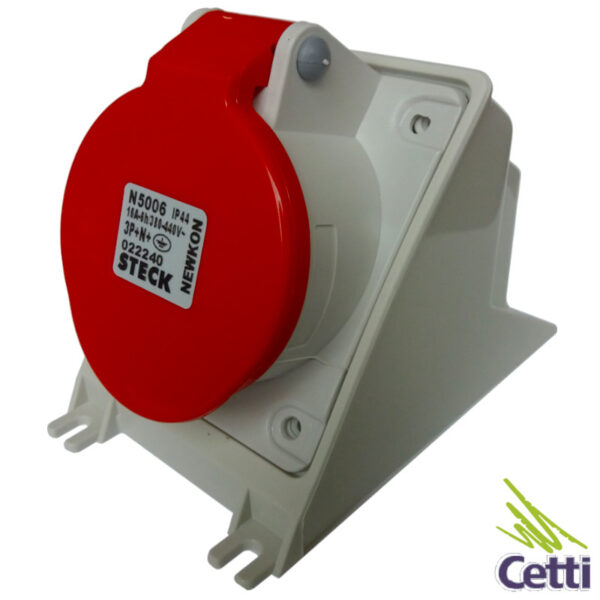 Plugue de Tomada Industrial Steck 63A 3P+T 9h 220-250V IP67 Azul N4579 ...