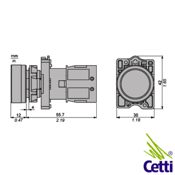 Botão de Emergência com Retenção 1NF Schneider XA2ES542 - Cetti ...