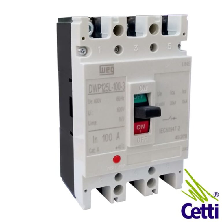 Disjuntor Caixa Moldada WEG 500A Tripolar DWP630L-500-3 - Cetti Materiais Elétricos