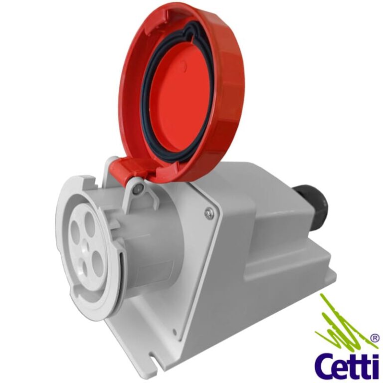 Tomada Industrial Steck 32A 3P+T 380-440V Vermelha N4256 - Cetti ...