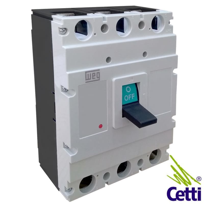Disjuntor de Caixa Moldada WEG 350A Tripolar DWP400L-350-3 - Cetti Materiais Elétricos