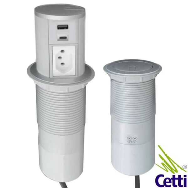 Torre de Tomada Bancada Automática Mini Totem Branca QM52200.01 - Cetti ...